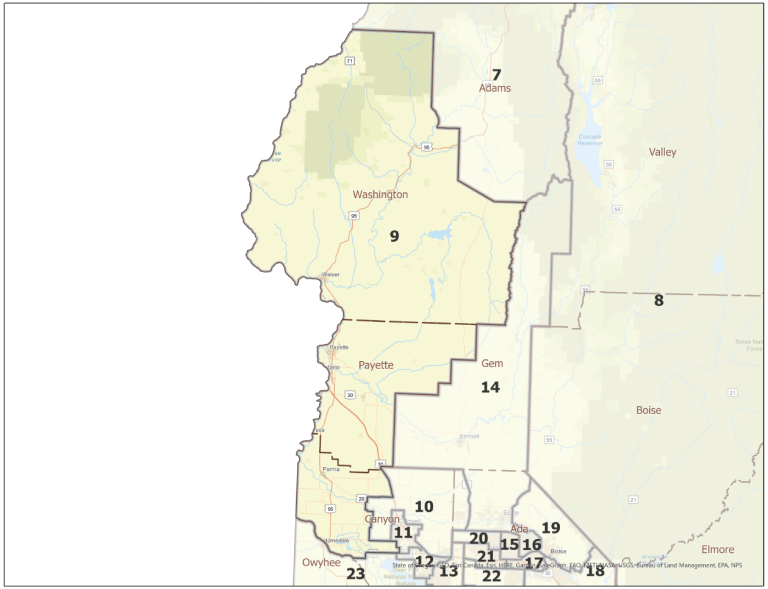 Legislative Districts | Idaho Insider | Gem State Chronicle